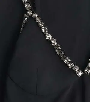 Stella McCartney Embellished Crepe Maxi Dress