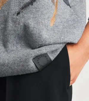Stella McCartney Wool Horse Jacquard Sweater - Grey