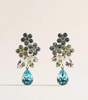 JENNIFER BEHR Yellow Gold-plated Bouquet Bluebell Drop Earrings