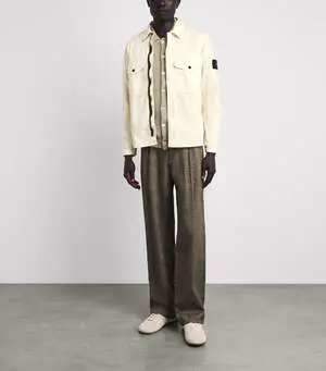 Stone Island Stretch-cotton Twill Compass Overshirt