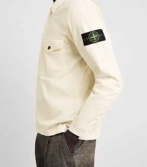 Stone Island Stretch-cotton Twill Compass Overshirt