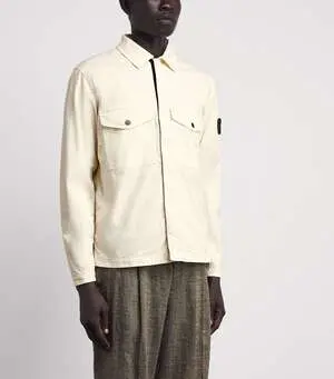 Stone Island Stretch-cotton Twill Compass Overshirt