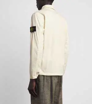 Stone Island Stretch-cotton Twill Compass Overshirt
