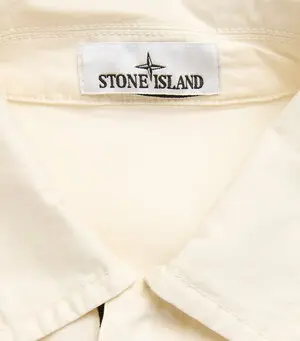 Stone Island Stretch-cotton Twill Compass Overshirt