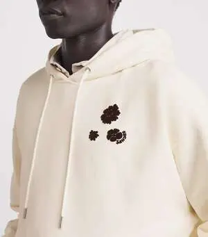 Sandro Oversized Flocked Floral Hoodie