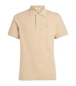 Sandro Cotton 4s Patch Polo Shirt