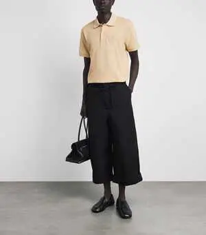 Sandro Cotton 4s Patch Polo Shirt