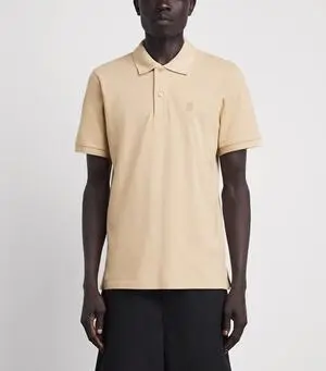 Sandro Cotton 4s Patch Polo Shirt