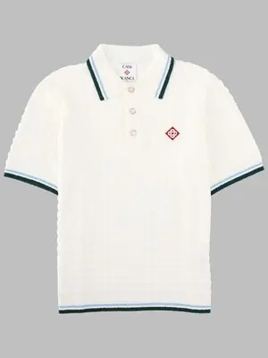 Casablanca Polo Bouclé Con Logo