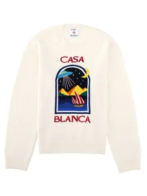 Casablanca Maglia Con Logo E Grafica