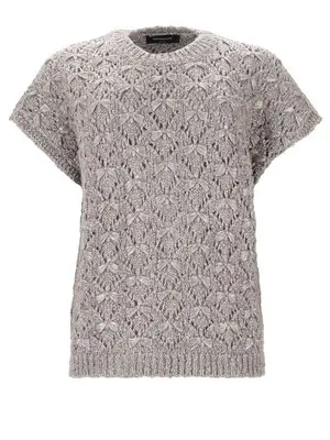 Fabiana Filippi Maglia In Fettuccia Di Cotone - Dove