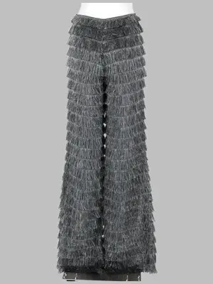 Alberta Ferretti Fringed Pants