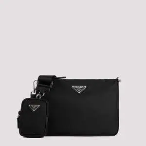 Prada Recycled Polyamide Mini Bandolier Bag - Black