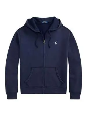 Ralph Lauren Classic Fit Zip-up Hoodie For Fw25 - Navy