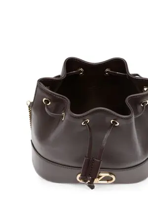 Valentino Garavani Vlogo Signature Leather Mini Bucket Bag