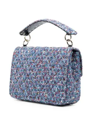 Valentino Garavani Rockstud Spike Medium Tweed Shoulder Bag