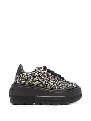Casadei Nexus Bouclé Sneakers - Black