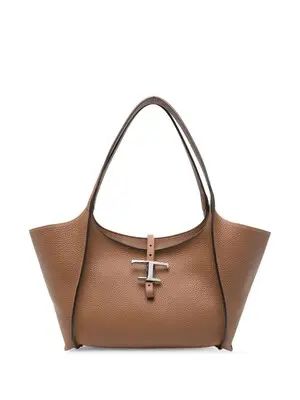 TOD'S T-timeless Small Leather Tote Bag - Brown