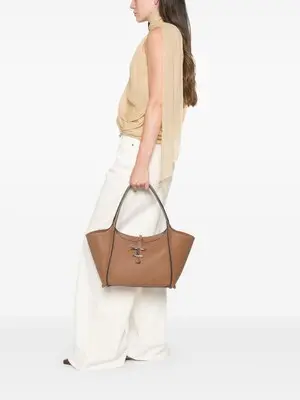 TOD'S T-timeless Small Leather Tote Bag - Brown