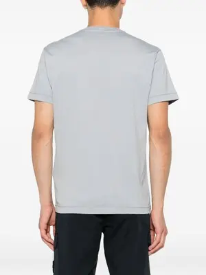 Stone Island Logo Cotton T-shirt - Grey