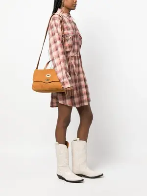 ZANELLATO Postina Jones Small Leather Handbag - Brown