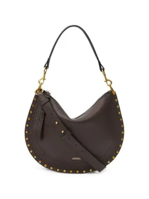 Isabel Marant Étoile Oskan Soft Leather Crossbody Bag With Stud Embellishments