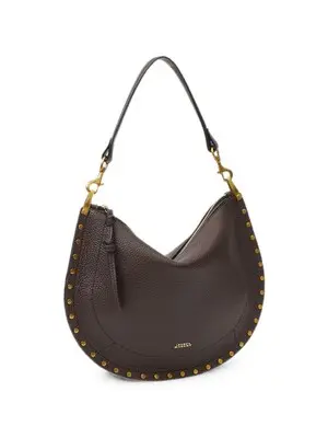 Isabel Marant Étoile Oskan Soft Leather Crossbody Bag With Stud Embellishments