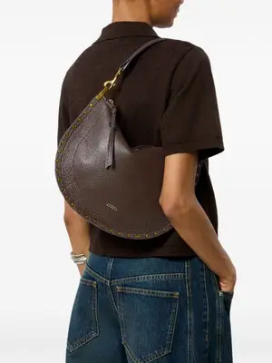 Isabel Marant Étoile Oskan Soft Leather Crossbody Bag With Stud Embellishments