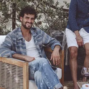 Ralph Lauren Indigo Striped Linen Overshirt - Indigo/cream