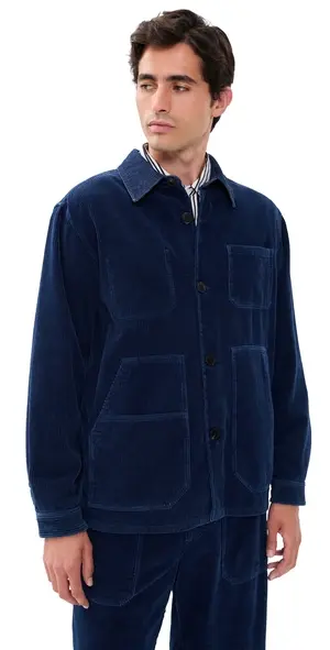 Isabel Marant Étoile Arzur Corduroy Jacket With Denim Trim