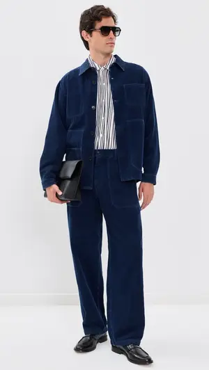 Isabel Marant Étoile Arzur Corduroy Jacket With Denim Trim