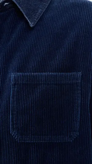 Isabel Marant Étoile Arzur Corduroy Jacket With Denim Trim