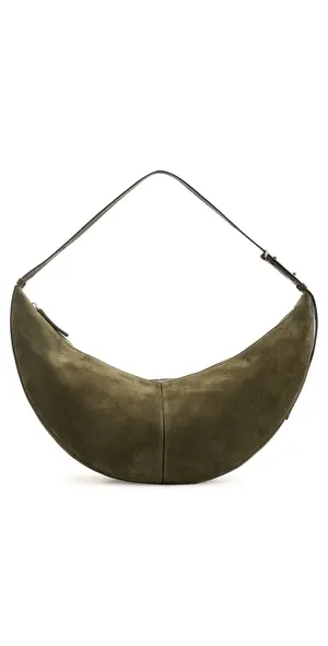 Proenza Schouler Hobo Soft Suede Slide Bag - Olive