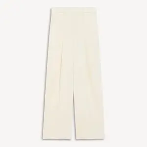 Theory Double Pleat Pant In Admiral Crepe - Rice