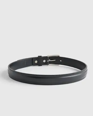 Quince Hugo Contoured Leather Dress Belt
