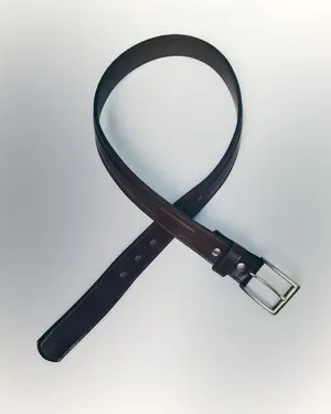 Quince Hugo Contoured Leather Dress Belt - Hickory