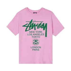 StÜssy World Tour Tee - Pink