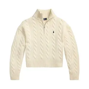 Polo Ralph Lauren Mock Neck Sweater Pullover 'authentic - Cream