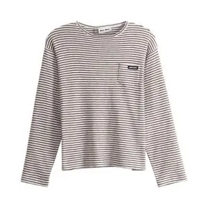 Miu Miu Girocollo 'bianco/cacao - White