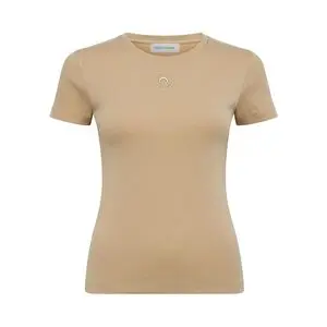 MARINE SERRE Faded Moon Short-sleeve Fit T-shirt 'taupe - Tan
