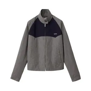 Miu Miu Checkered Blouson Jacket - White