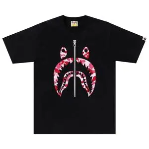 A BATHING APE Abc Camo Shark Tee /pink
