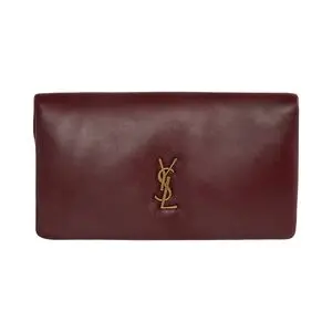 Saint Laurent Large Bi-fold Wallet 'rouge Merlot