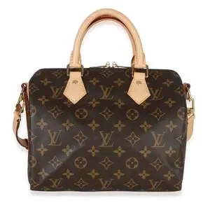 LOUIS VUITTON Monogram Canvas Speedy Bandouliere 25 - Brown