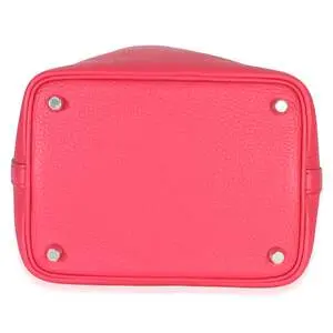 Hermès Rose Extreme Clemence Picotin Lock 18 Phw - Pink