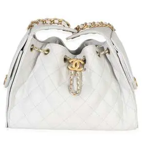 CHANEL Chanel Quilted Caviar Small Hobo Bag