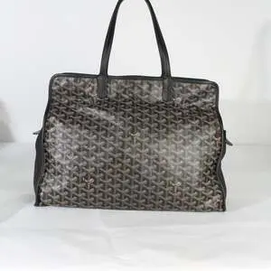 Goyard Goyardine Canvas Sac Hardy Pet Carrier Pm - Black