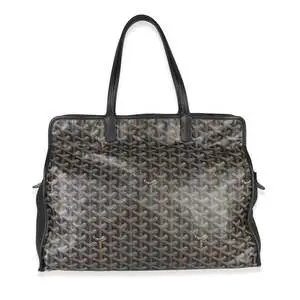 Goyard Goyardine Canvas Sac Hardy Pet Carrier Pm Shoulder Bag/tote - Black