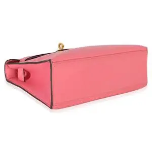Hermès Rose Azalee Swift Kelly Pochette Ghw - Pink