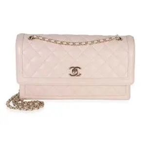 Chanel Light Quilted Lambskin Hanbok Flap Bag - Pink